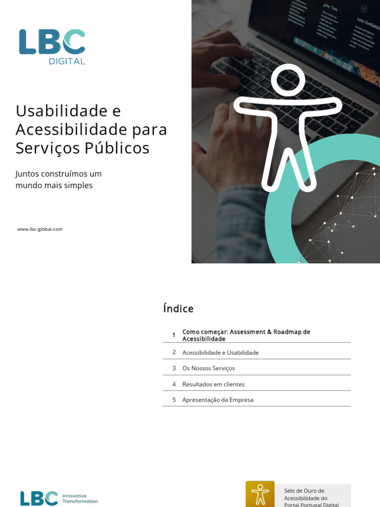 Apresentacao_Usabilidade_e_Acessibilidade_PT_comp | PDF | Acessibilidade | Usabilidade