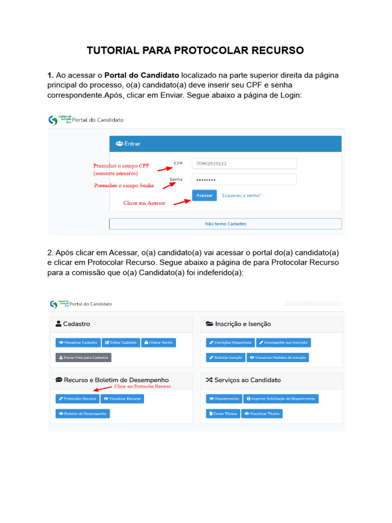 TUTORIAL_PARA_PROTOCOLAR_RECURSO_2 | PDF