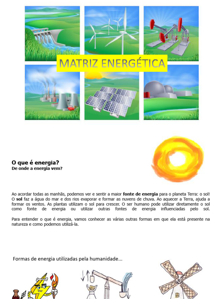 Apresentação Matriz Energética | PDF | Geração de eletricidade ...