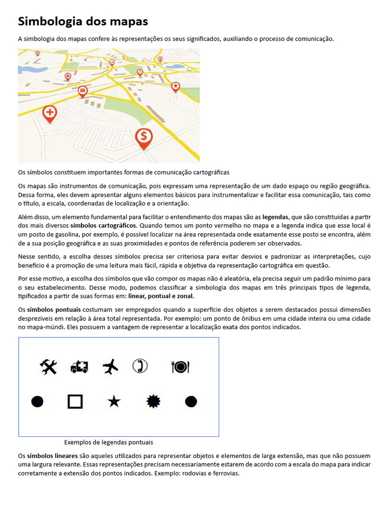 Simbologia e Legendas em Mapas | PDF | Mapa | Comunicação