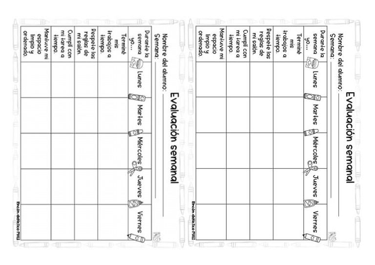 Registro de Conducta Semanal | PDF