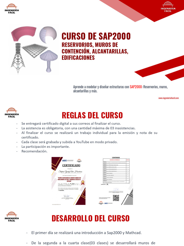 Curso de Diseño Estructural con SAP2000 | PDF | Informática