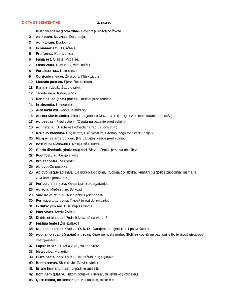 Kopija Datoteke Dicta Et Sententiae | PDF