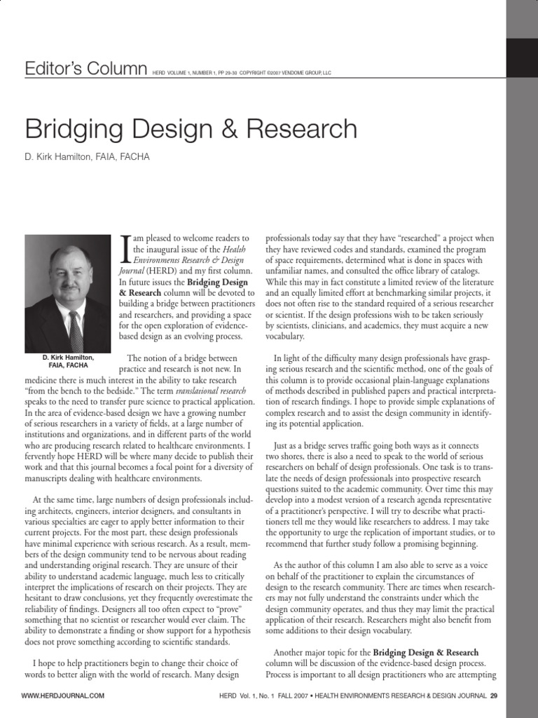 Bridging Design & Research | PDF | Design | Science