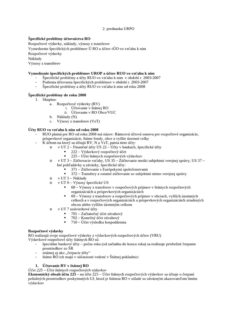 Prednaska URPO | PDF