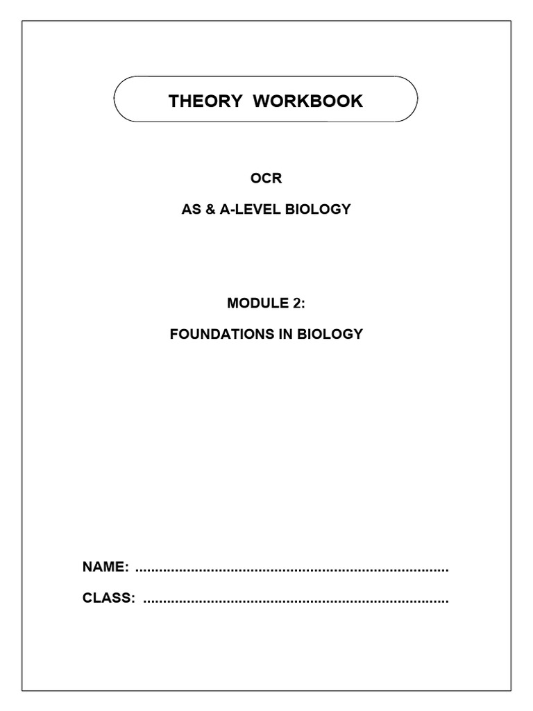 OCR As & A-Level Biology M2 TW Student Workbook | PDF | Microscope ...