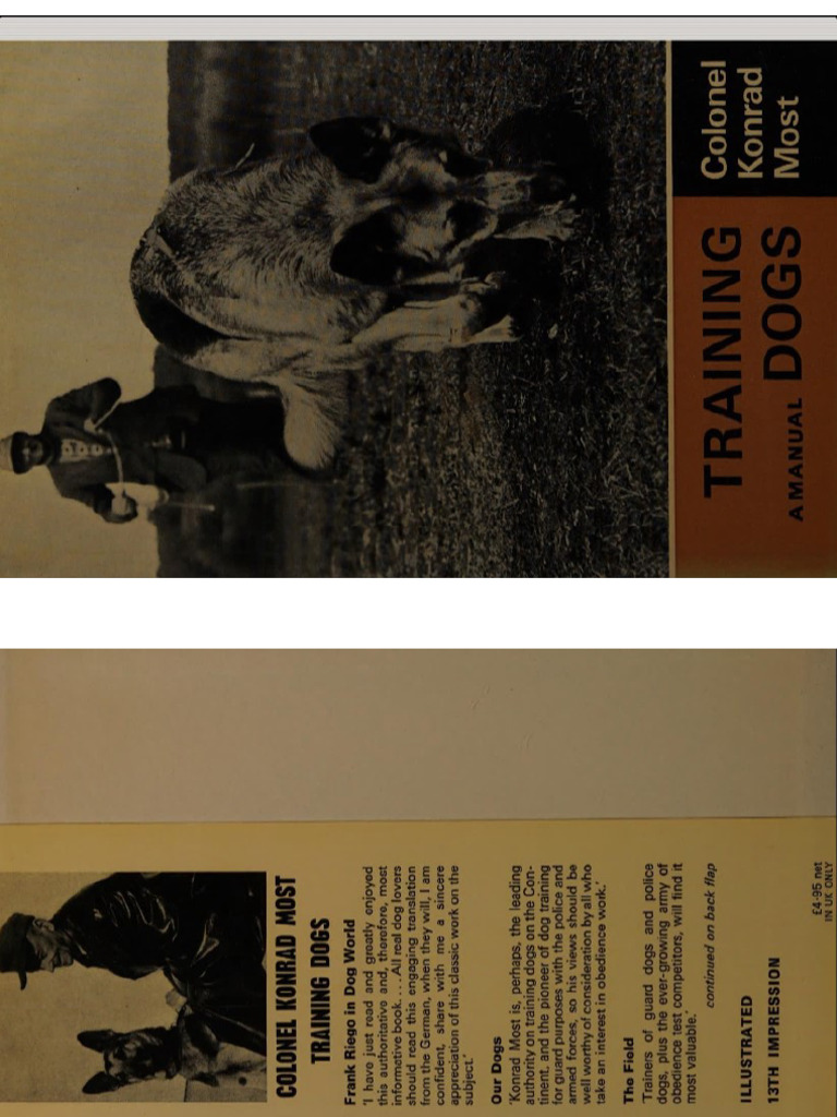Training Dogs A Manual - Konrad Most | PDF