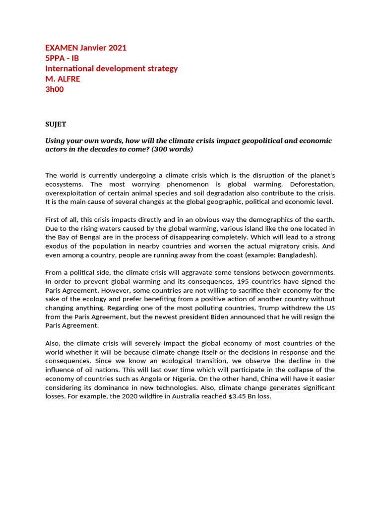 ALVES ANA 5IB International Development Strategy | PDF