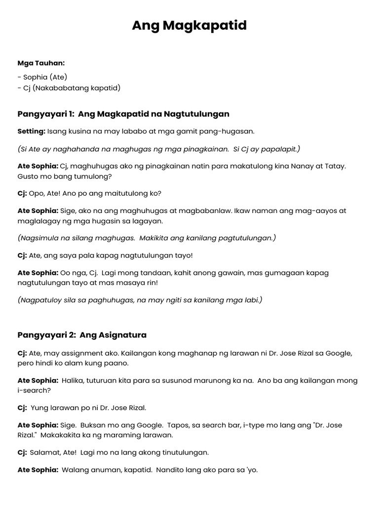 Ang Magkapatid | PDF