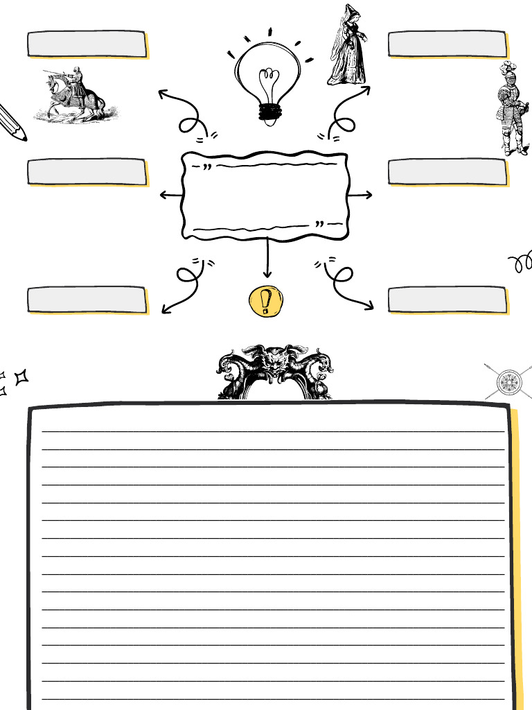 Yellow Scribble Doodle Concept Map Graph | PDF
