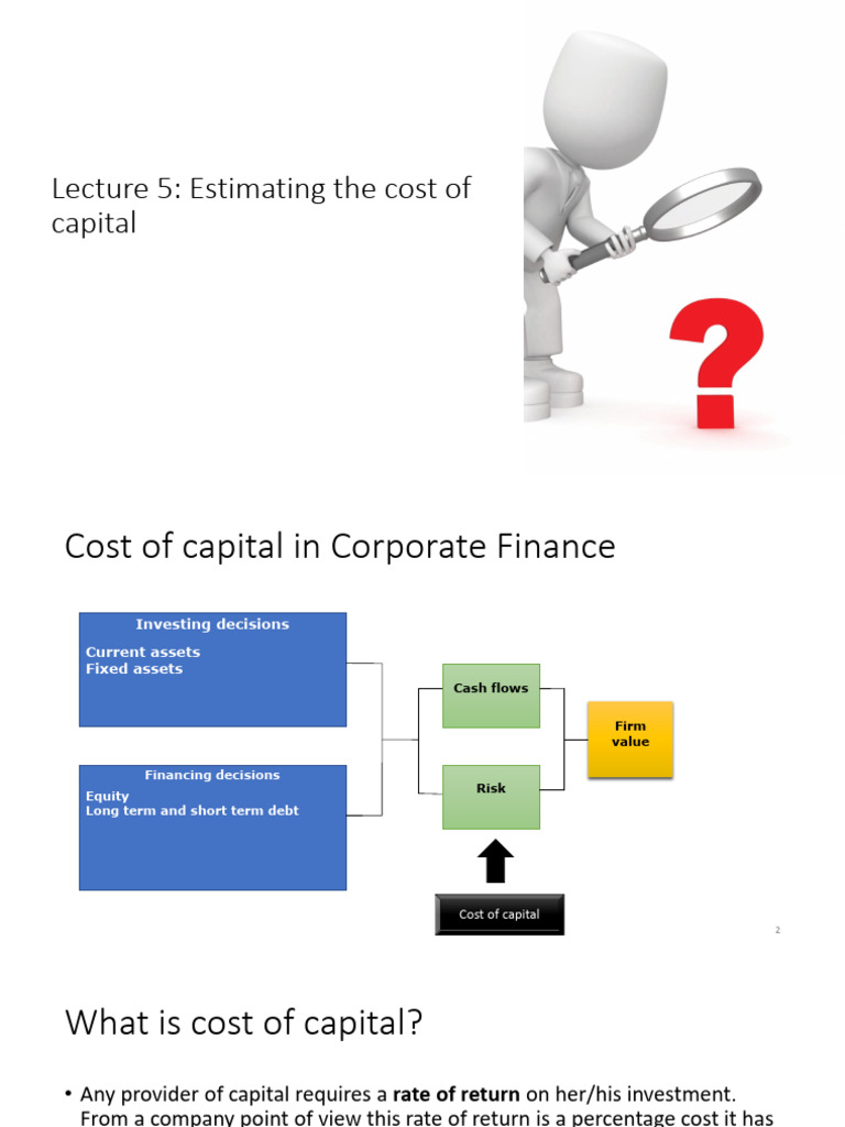 CFBA Risk and Return Cost of Capital - 2024 | PDF | Cost Of Capital ...