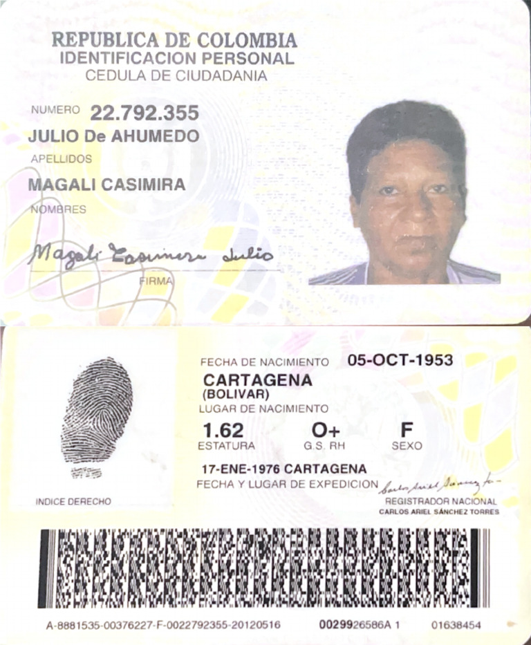 Cédula Magali Julio | PDF