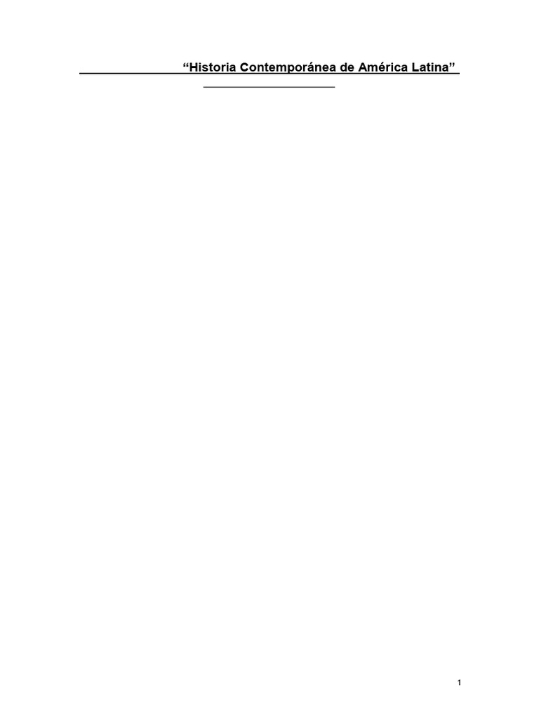 Guía de lectura HIST CONTEMPO AL Caps 5 y 6 | PDF
