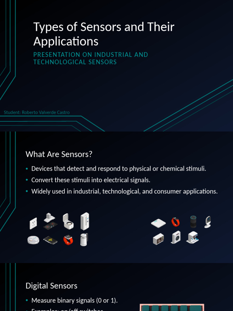 Types of Sensors and Their Applications | PDF
