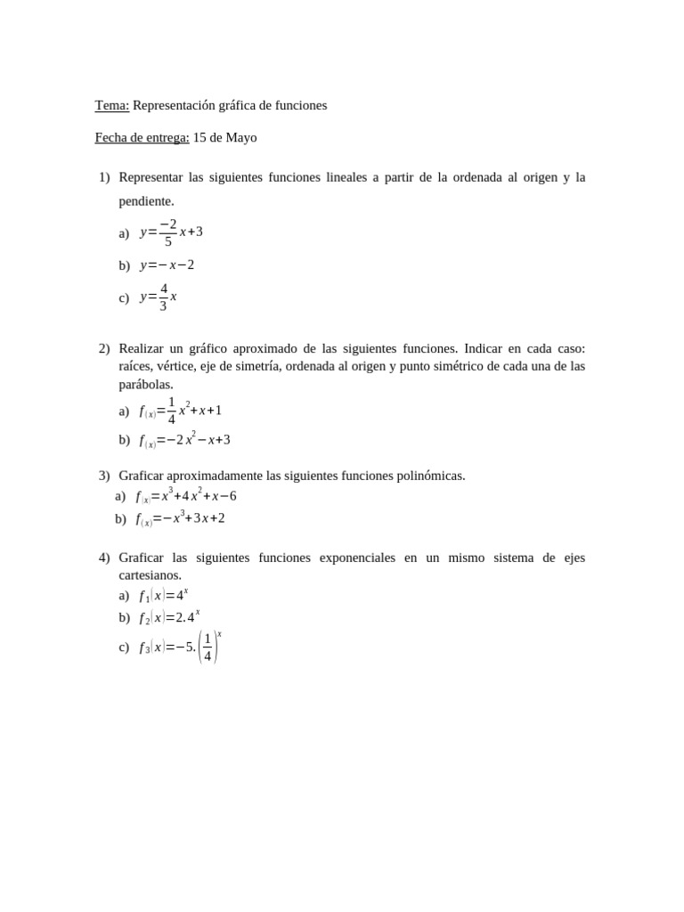 Repaso Funciones | PDF