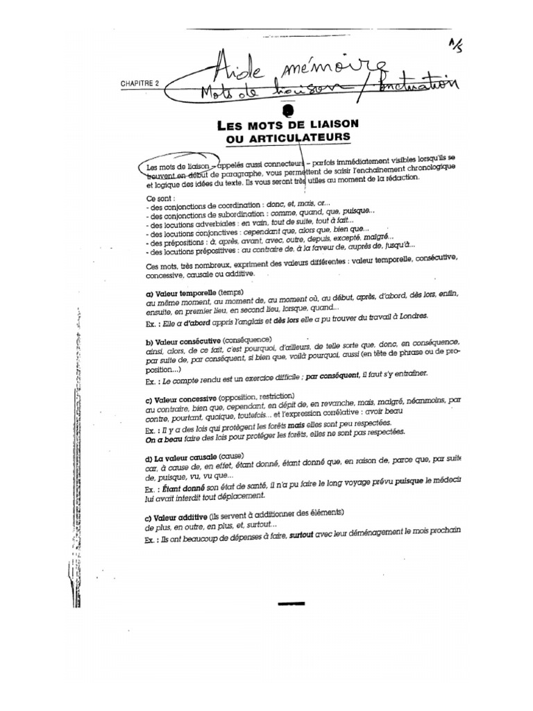 Aide Memoire (Avec Exercices) | PDF