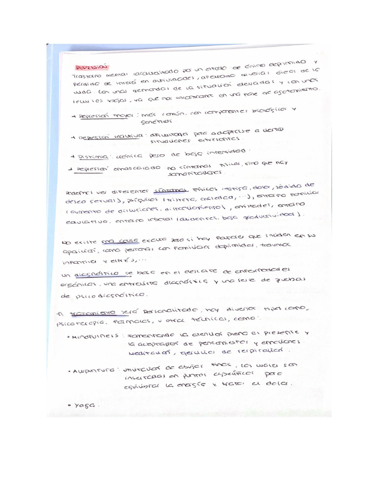 Pre-Examen Depre | PDF