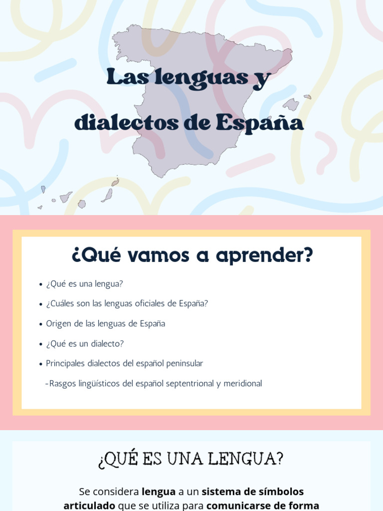 Las Lenguas y Dialectos de España | PDF | Lengua española | Dialecto