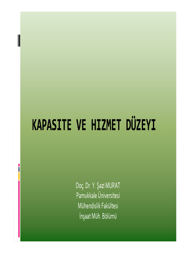 Ders Notu 7 | PDF