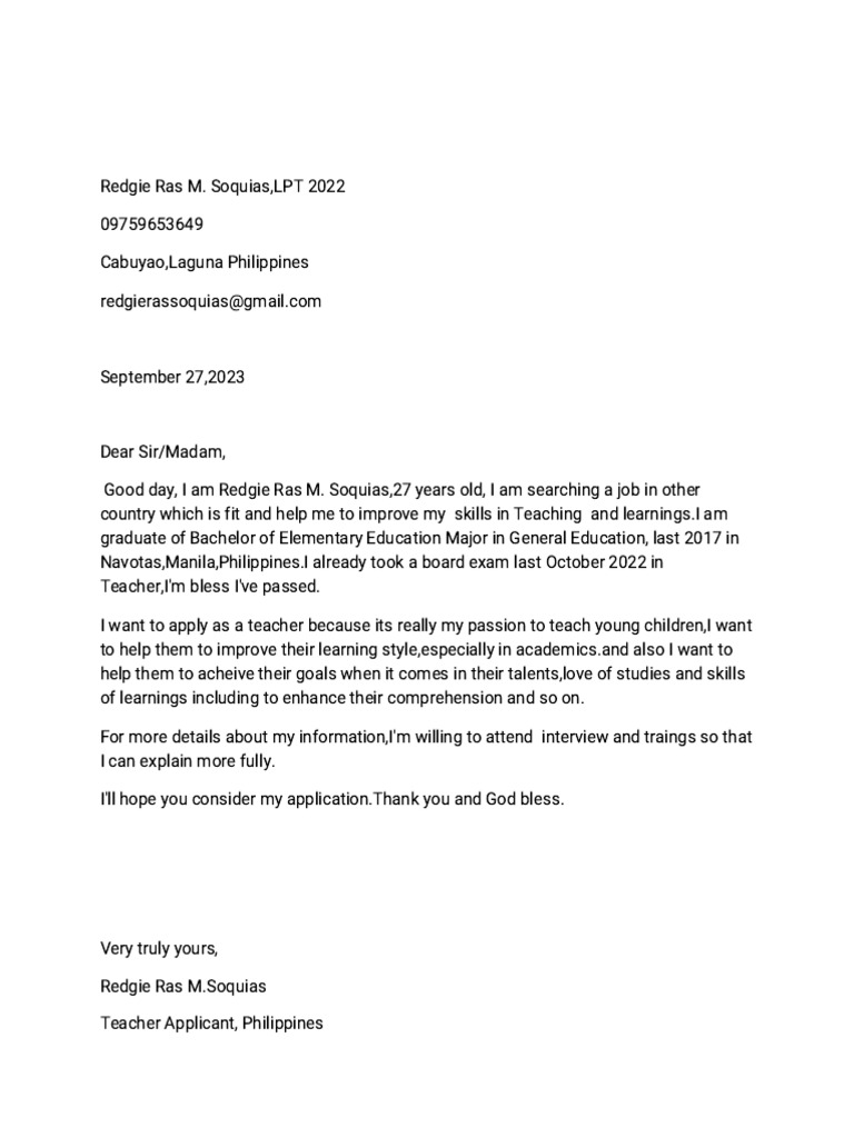 Teacher Application for TRF Reviewer 2025 | PDF