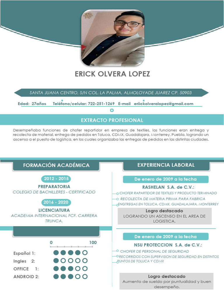 CV Erick Olvera | PDF