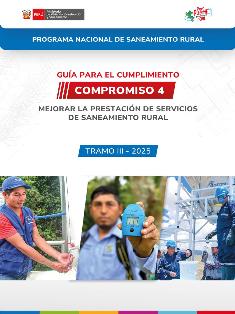Guía para El Cumplimiento Del Compromiso 4 - Tramo III | PDF | Saneamiento | Agua