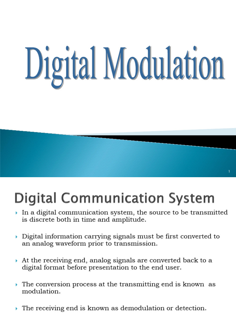 Digital Modulation Techniques | PDF | Modulation | Radio Technology