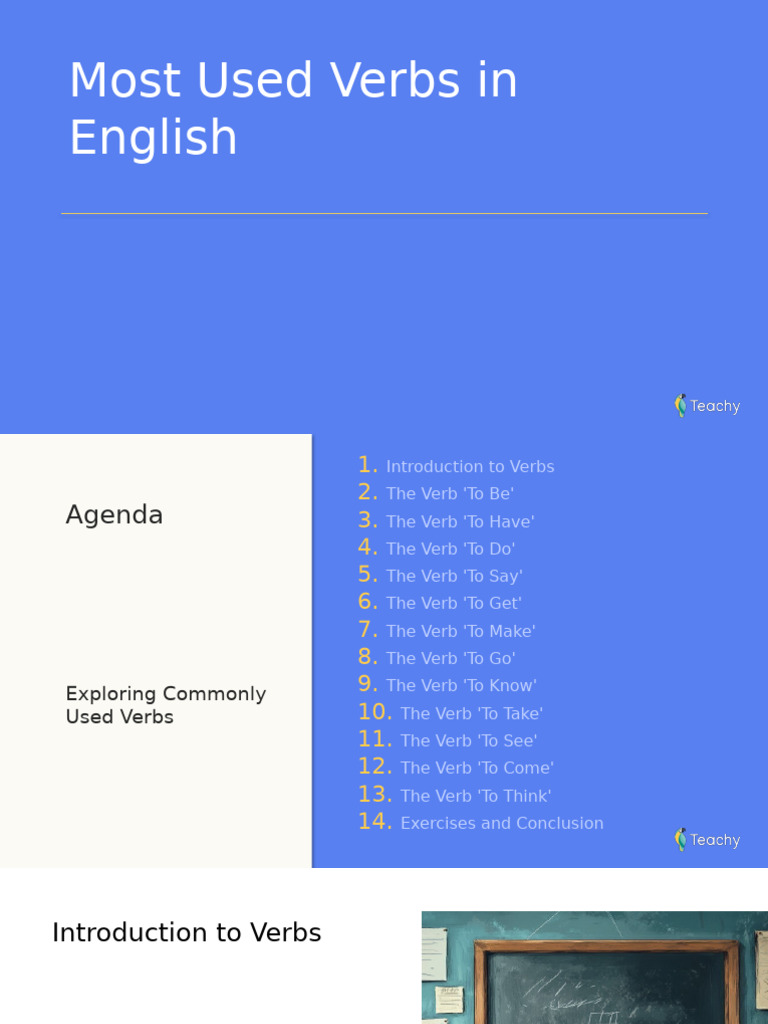 Most Used Verbs in English | PDF