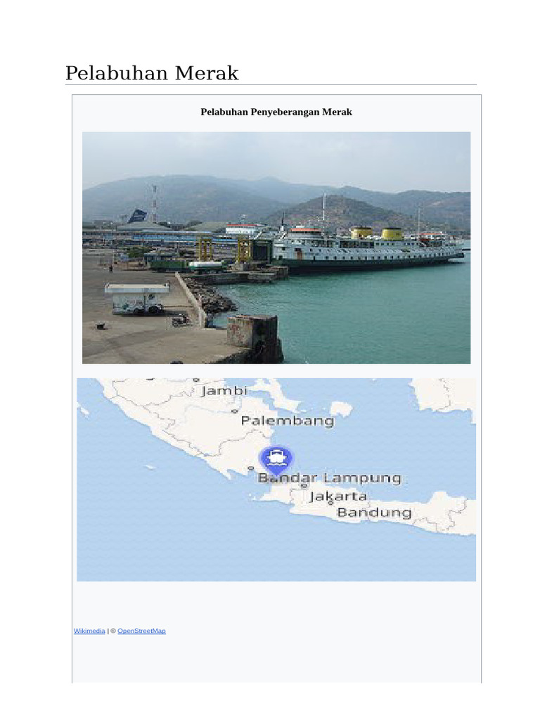 Pelabuhan Merak | PDF