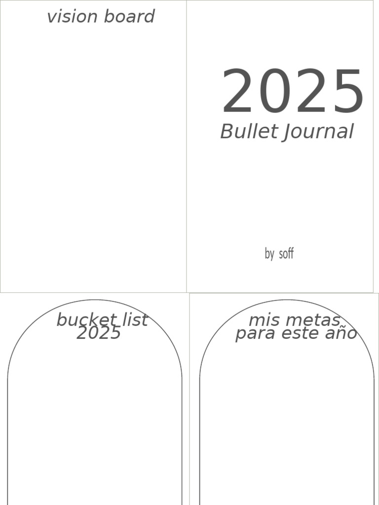 Bullet Journal 2025 Bysoff | PDF