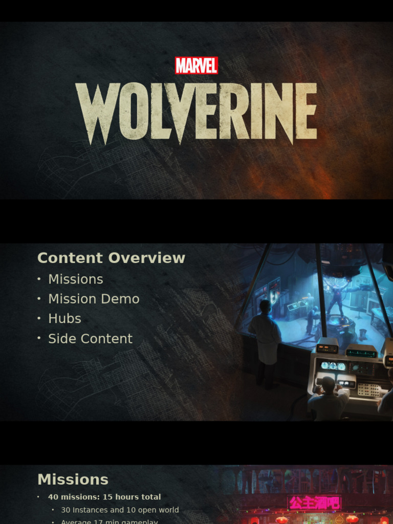 Wolverine Gameplay Overview Final | PDF