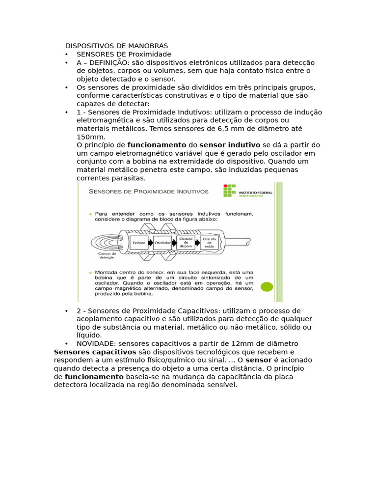 DISPOSITIVOS DE MANOBRAS | PDF | Relé | Eletrônicos