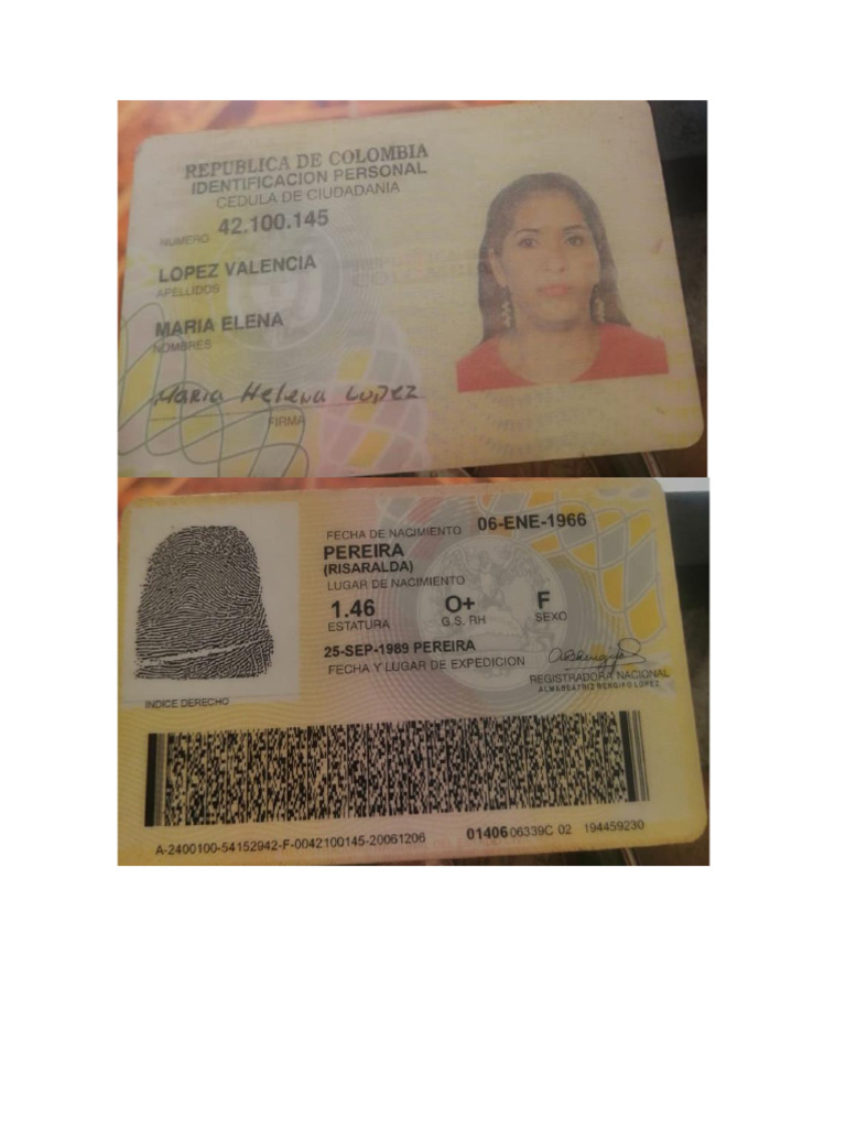 cedula maria elena lopez-3 | PDF