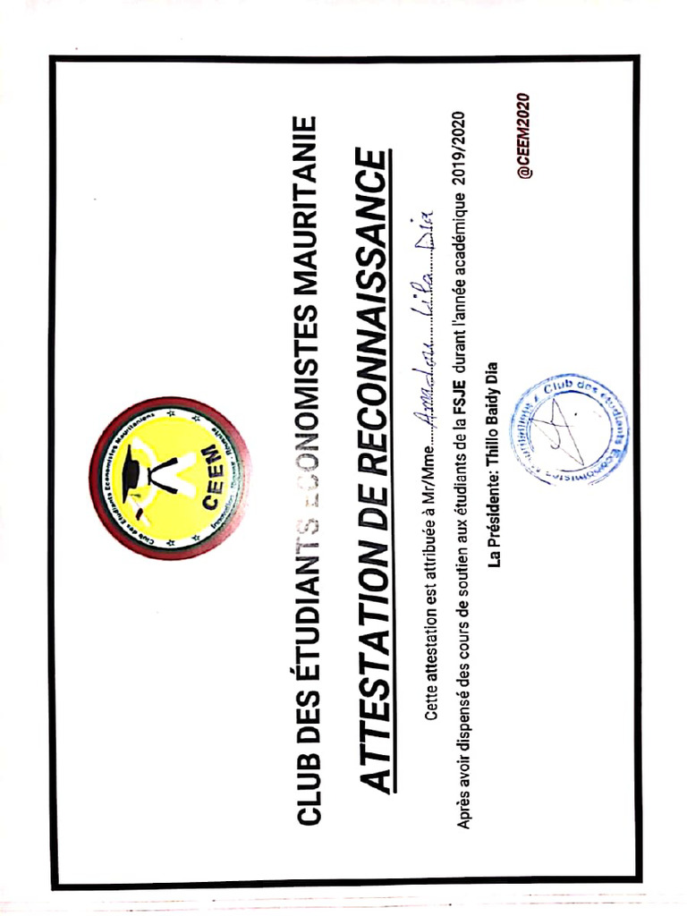 Attestation D'expérience | PDF