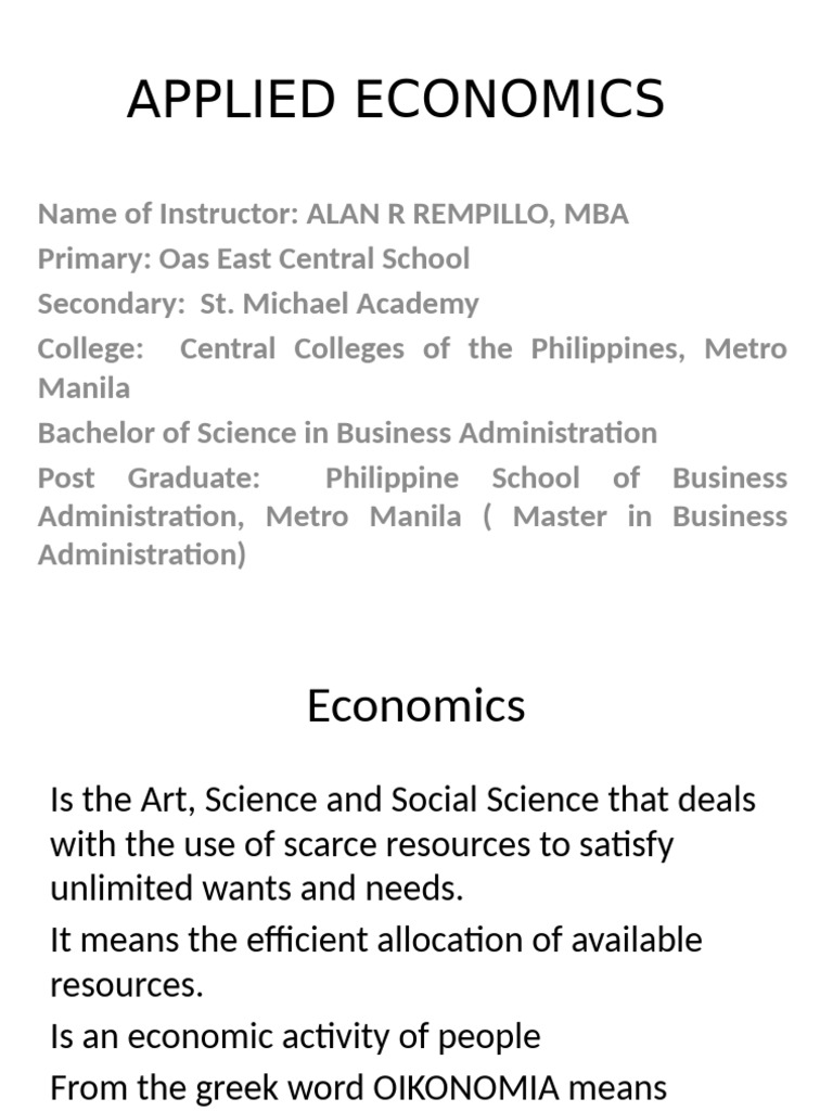 Applied Economics Enhance0ent | PDF | Money Supply | Money