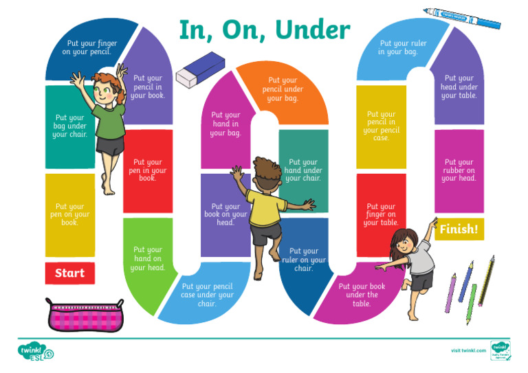 Board Game-Preposition of Place-1 | PDF