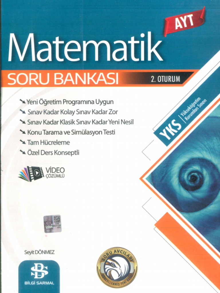Ayt Matemati̇k 2.oturum Soru Bankasi Bi̇lgi̇ Sarmal Yay Orhun | PDF