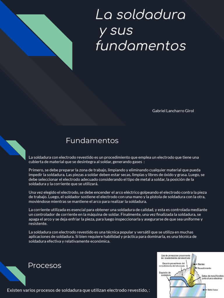 La Soldadura y Sus Fundamentos | PDF | Soldadura | Construcción