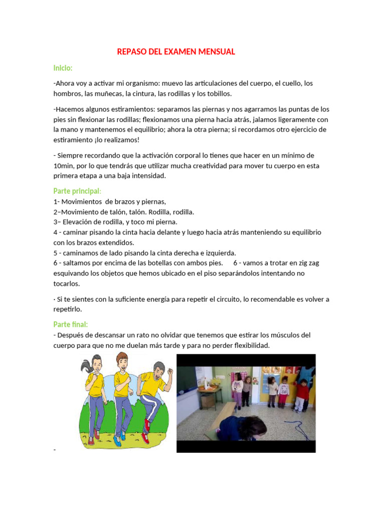 Ejercitando Mi Cuerpo | PDF