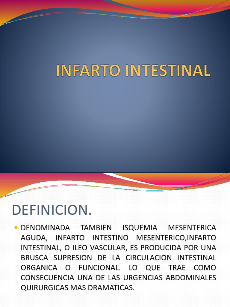 Infartointestinal 200814002837 | PDF | Isquemia | Trombo