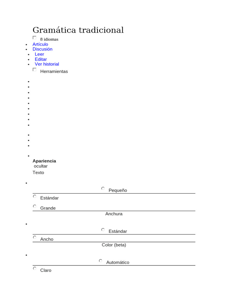 Gramática Tradicional | PDF | Asunto (gramática) | Predicado (Gramática)