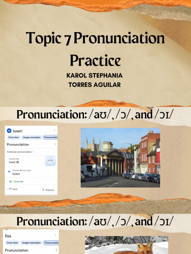 Topic 7 Pronunciation Practice | PDF