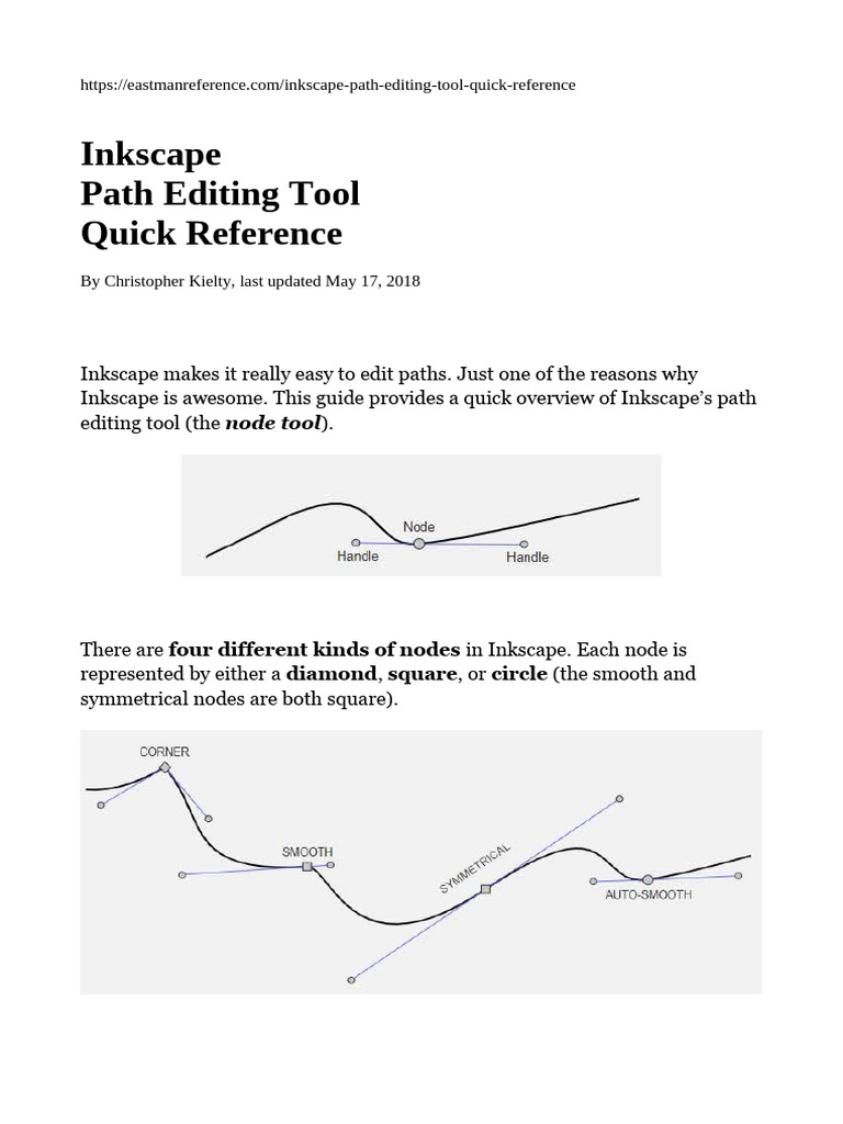 Inkscape Path Editing Guide | PDF