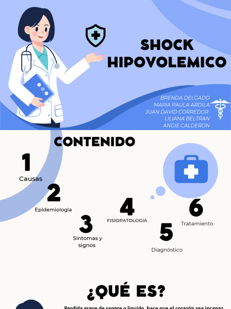 Shock Hipovolemico | PDF | Especialidades Medicas | Enfermedades y ...
