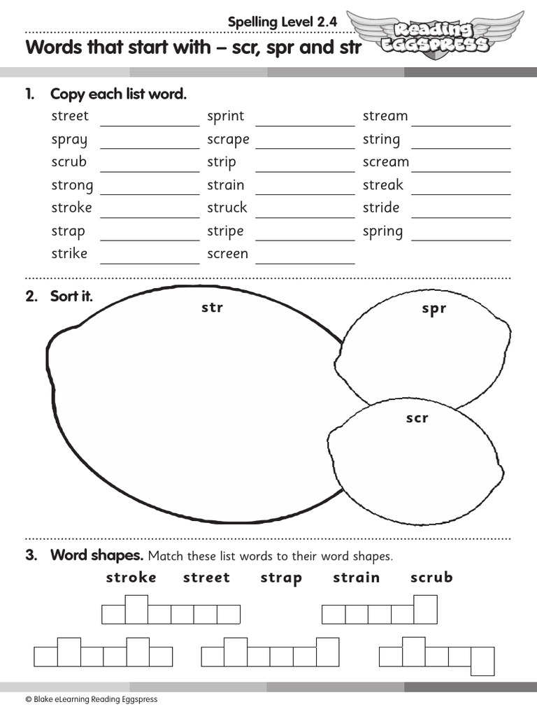 Activity Sheet Rex English Skills - Spelling Year 2 Lesson 4 | PDF