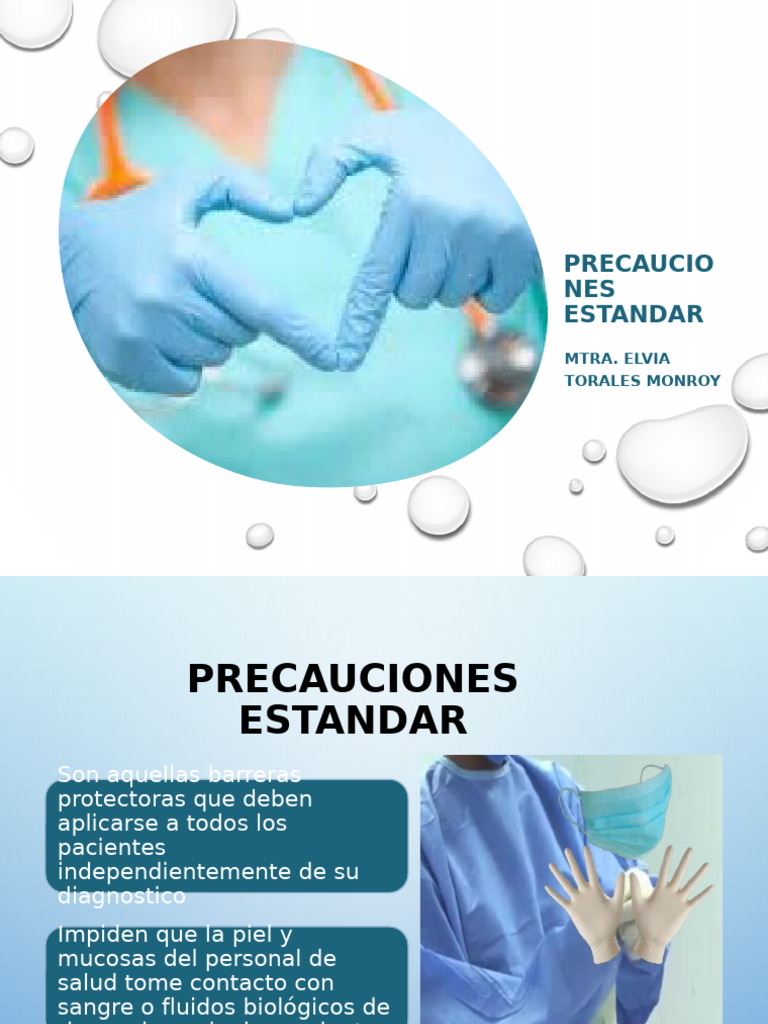 PRECAUCIONES ESTANDAR 2022 | PDF | Lavado de manos | Microbiología