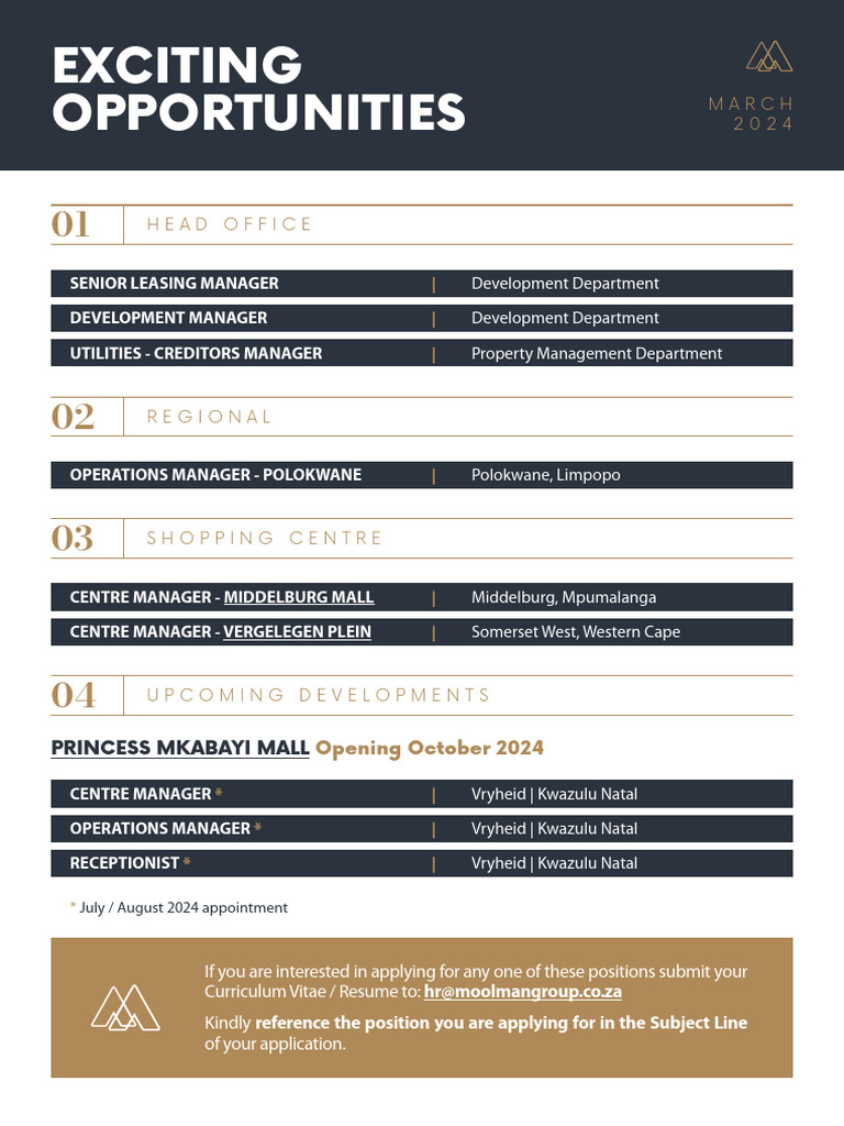 6450 Moolman Group Vacancies March 2024 1 | PDF