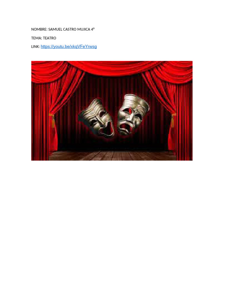Teatro de Samuel Castro Mujica 4° | PDF