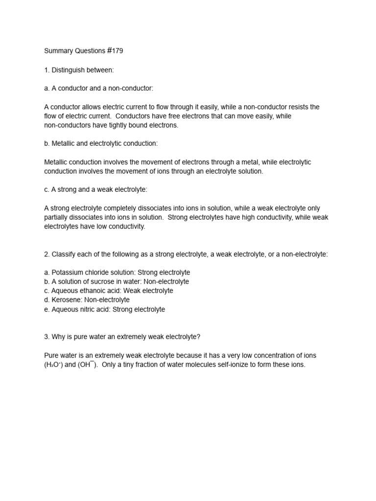 Summary Question Page 179 | PDF