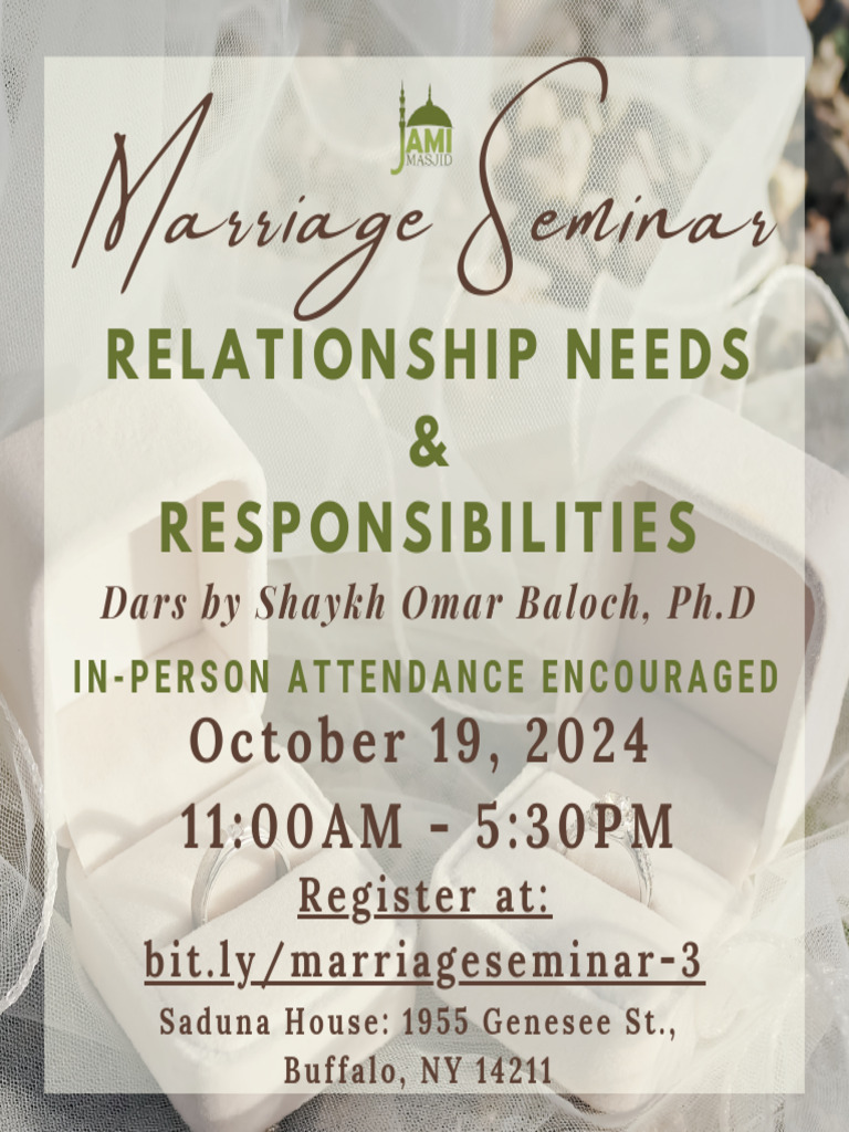 Relationship Needs & Responsibilities Marriage Seminar | PDF